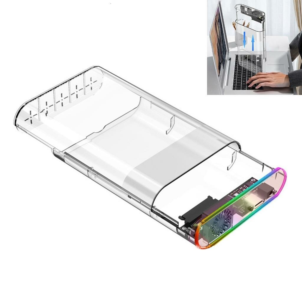 Прозрачный внешний корпус для жёсткого диска с USB-C