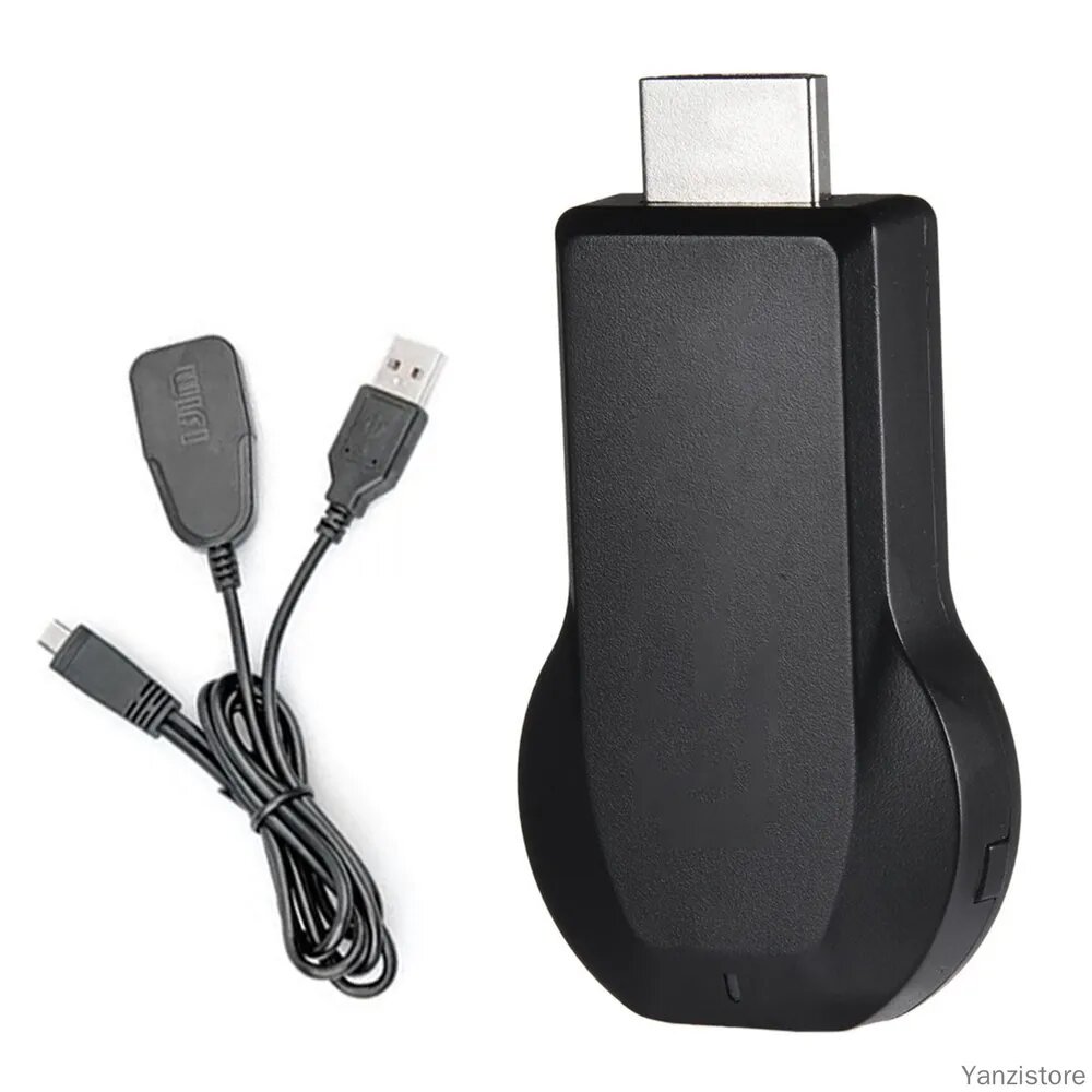 Беспроводной адаптер для зеркального отображения экрана с поддержкой Miracast и Ezcast, интерфейсами высокой четкости и USB, из материала ABS, совместимый с системами IOS и Android