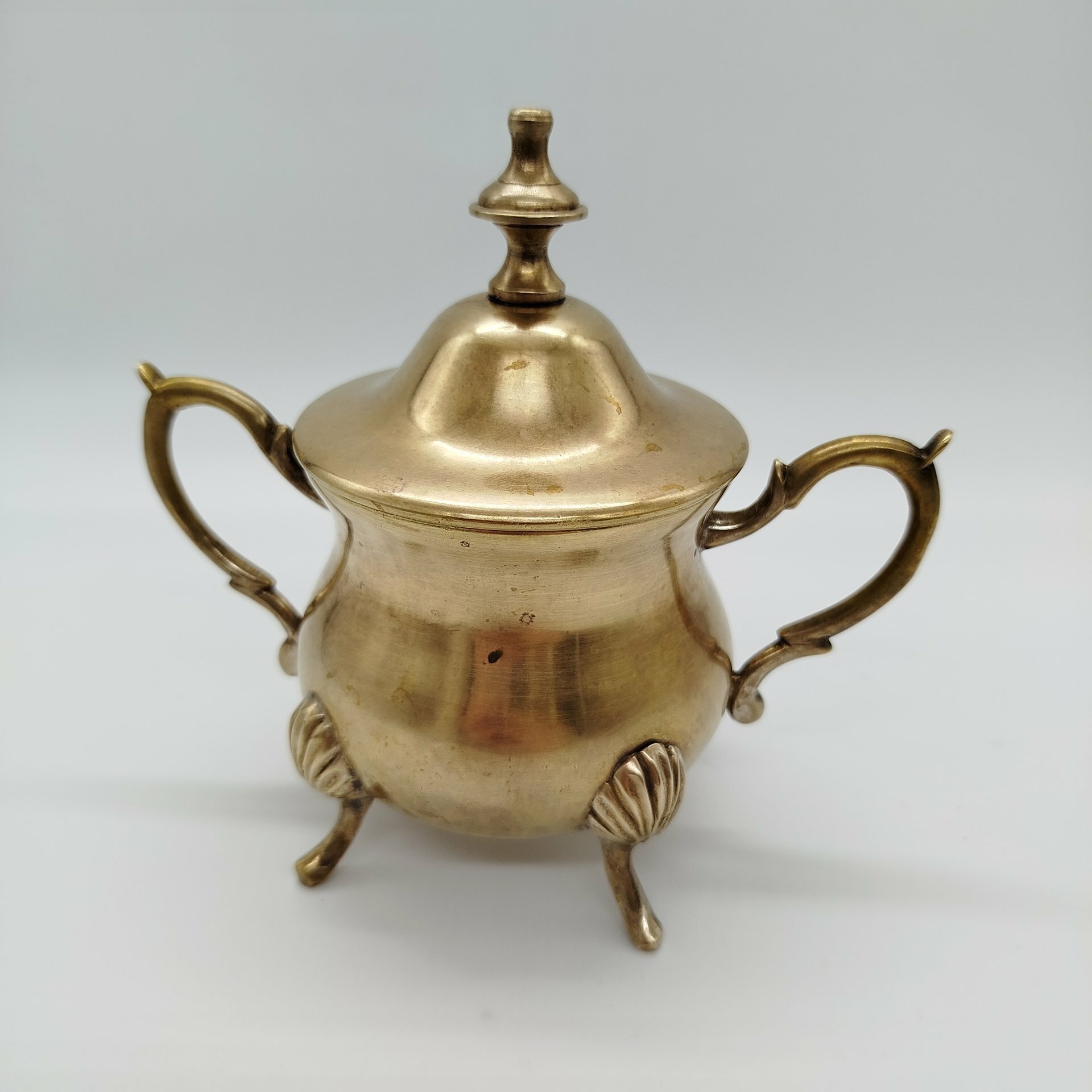 Сахарница в восточном стиле, латунь, Азия, 1980-1990 гг.