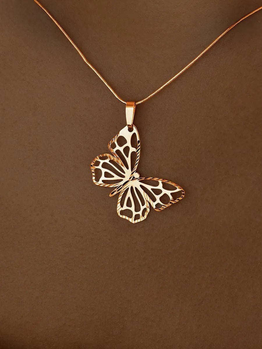 Подвеска, серебро, 925 проба, золочение