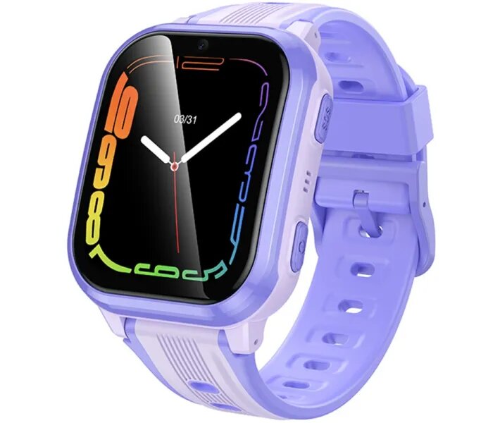 Детские смарт-часы Hoco Y108 4G GPS/LBS/Wi-Fi, с поддержкой видеозвонков, цвет Purple