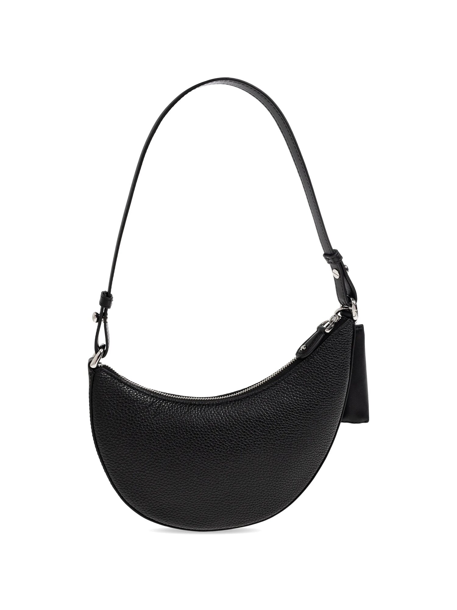 Сумка kate spade Pebbled-leather crescent shoulder bag, черный/черный — фото 1