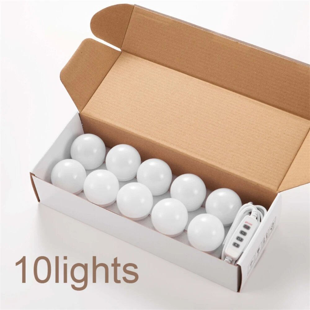 Зеркало для макияжа с подсветкой 10 Lights