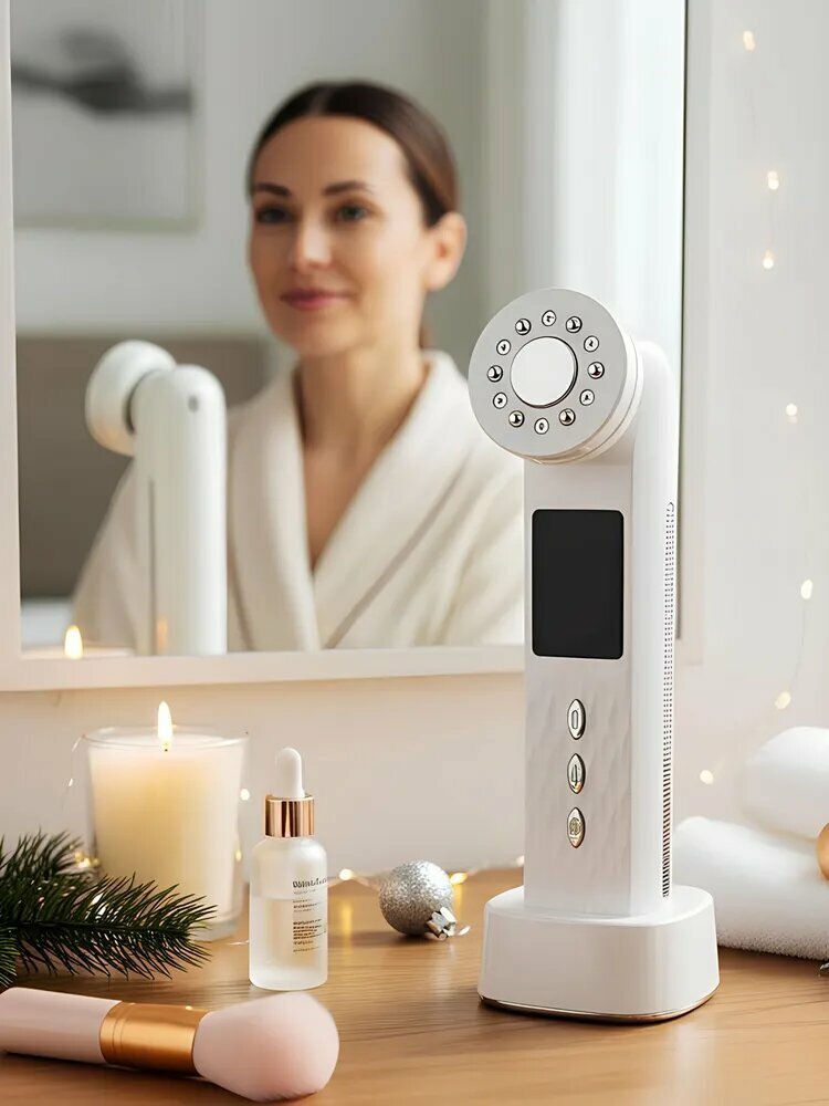 Микротоковый массажер для лица KireiTech M99 / RF лифтинг аппарат микротоки / Фонофорез