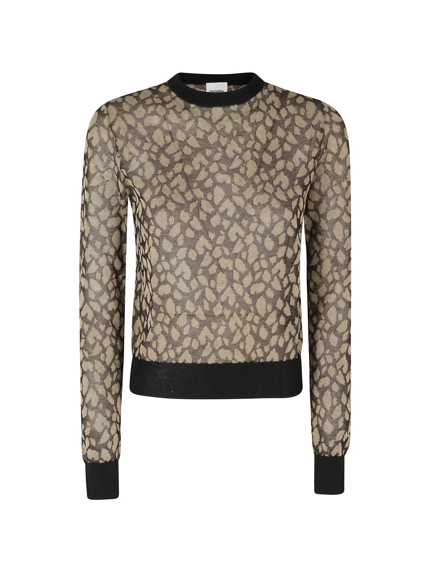 Футболка Malak animal-print semi-sheer jersey
