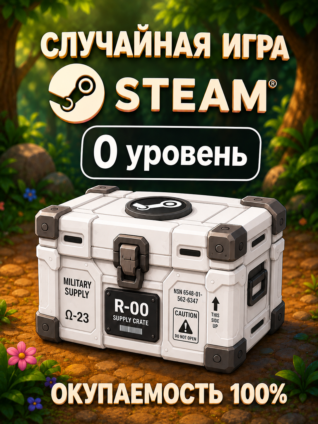 Случайная игра Steam | Случайный ключ Steam | Ключ активации Steam | 0 уровень