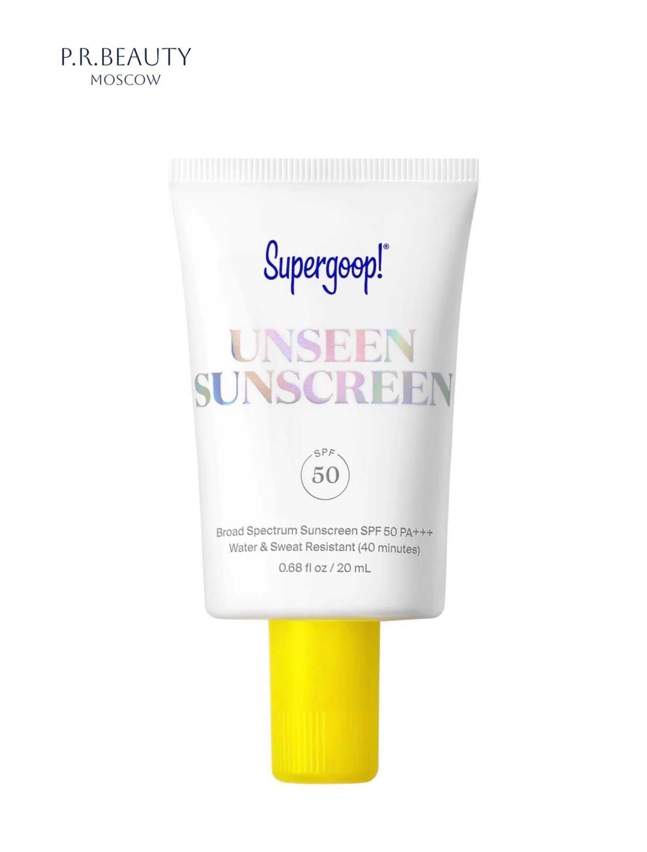Supergoop! Unseen Sunscreen Invisible Broad Spectrum SPF 50 PA +++ Солнцезащитный крем для лица Прозрачный 20 мл