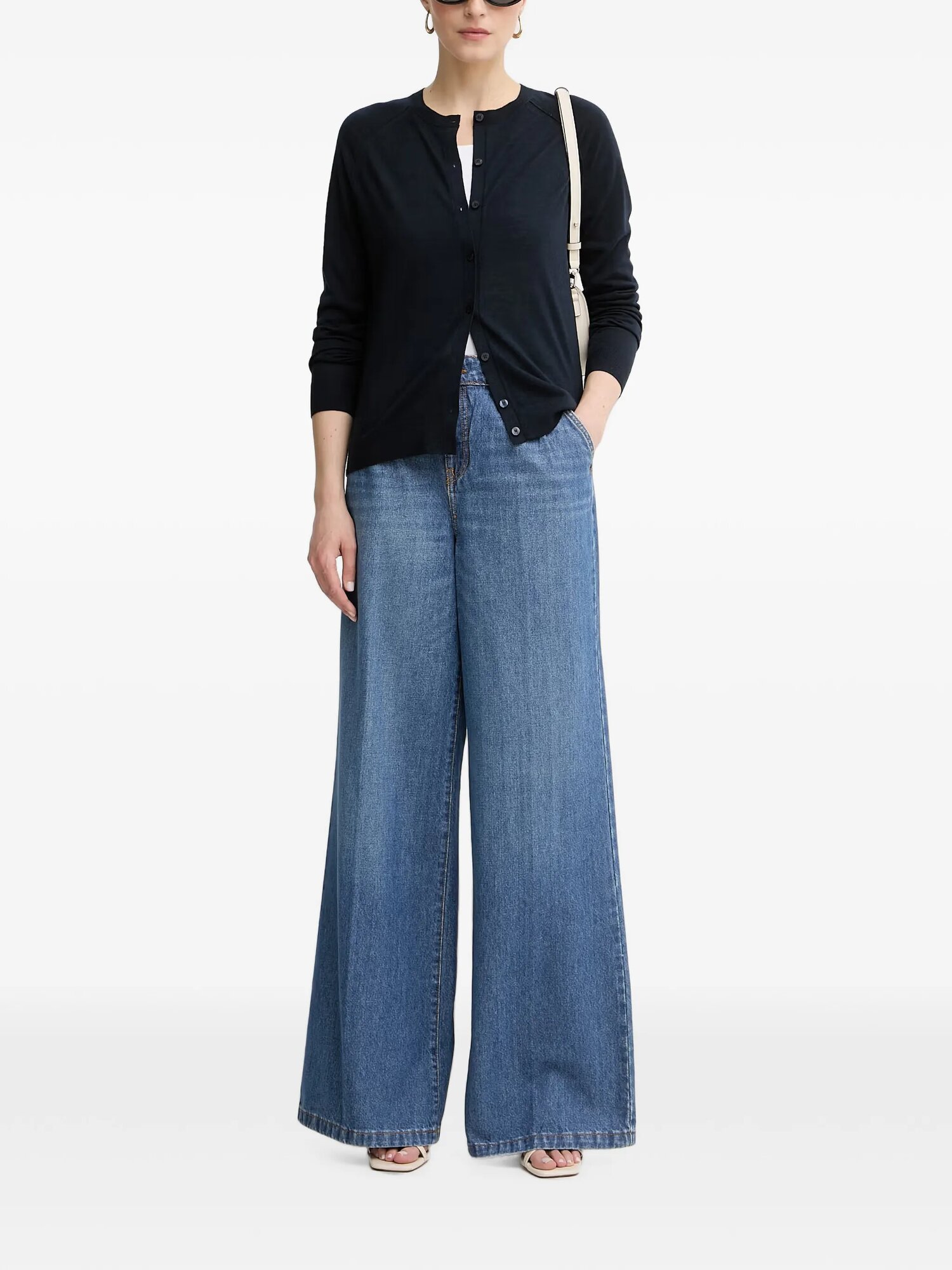 Джинсы Fracomina Pleated wide-leg jeans, размер 25 — фото 1