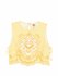 Топ FARM RIO Embroidered striped top, размер 40-42, ochre yellow
