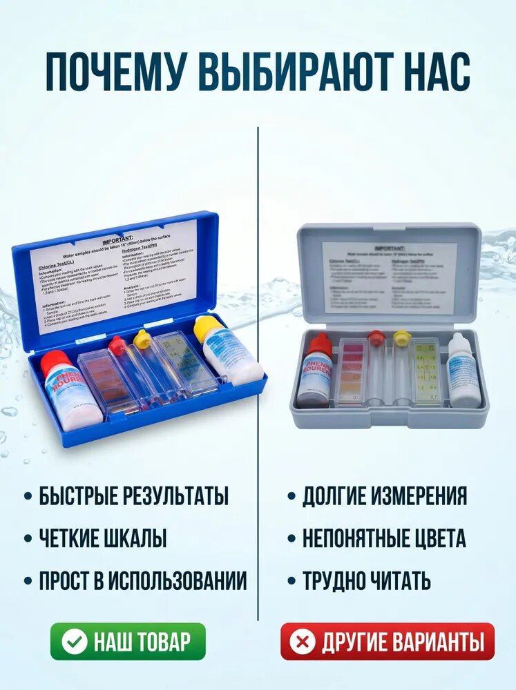 Тестер для плавательного бассейна — фото 1