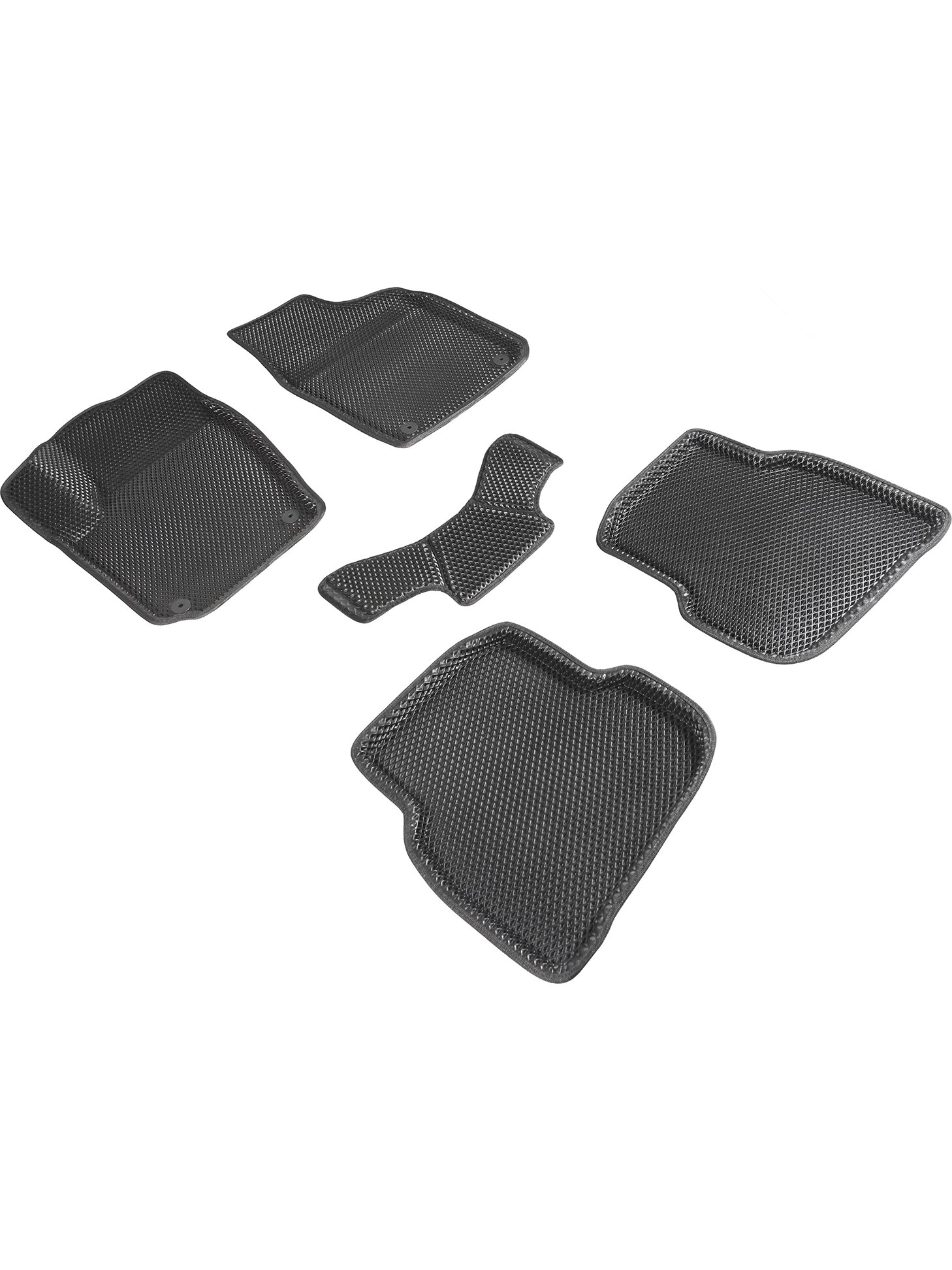 Коврики EVA 3D ромб для Volkswagen Polo Sedan V 2010-2019 Seintex 95227