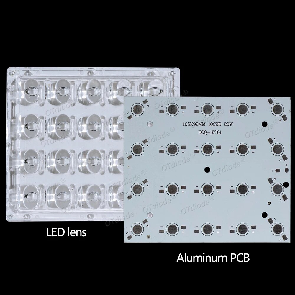 LED Алюминиевый Отражатель OTdiode 105*92 мм