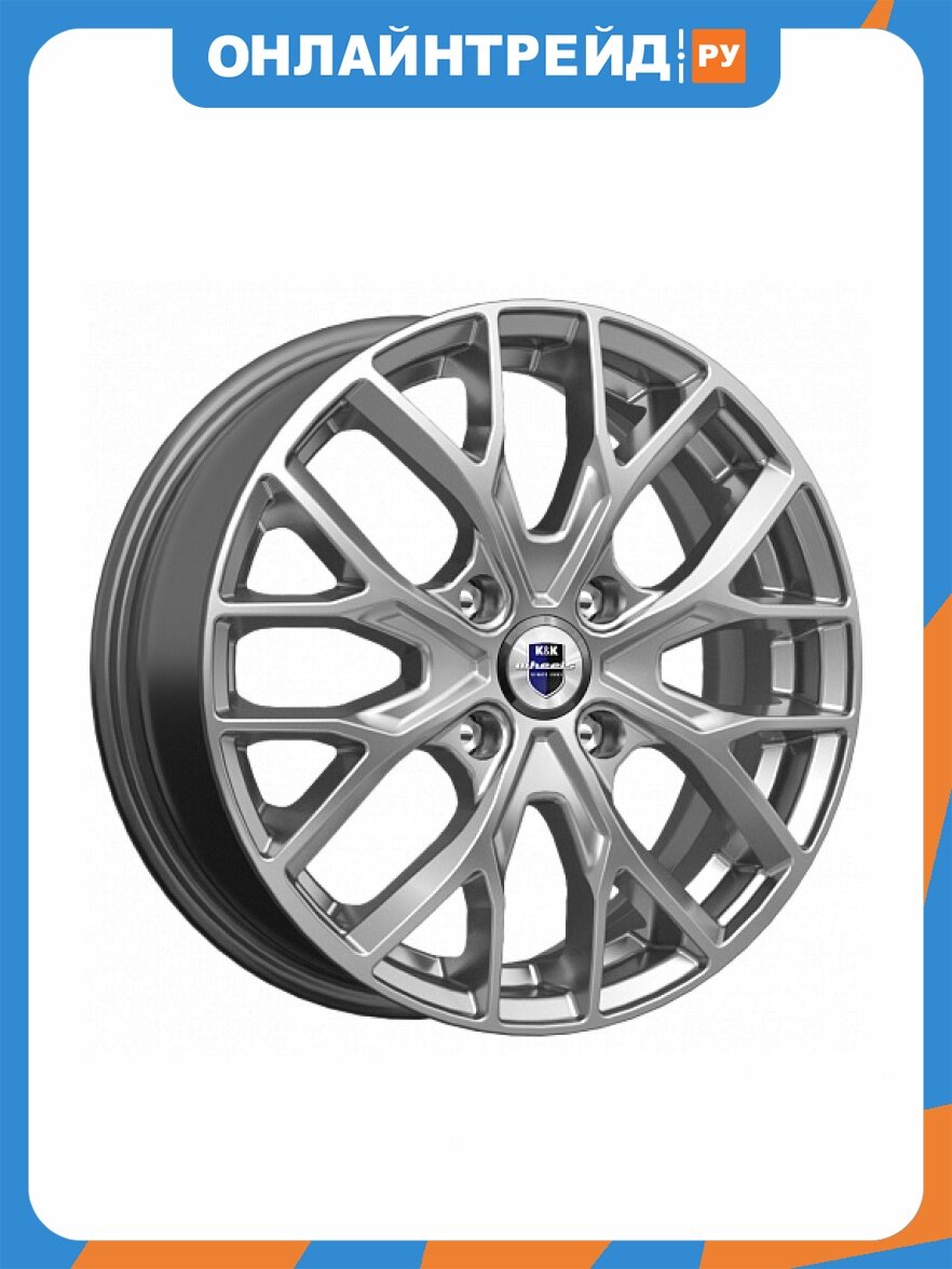 Диск K&k Лилиом 6x16/4x100 D54.1 ET49 дарк платинум
