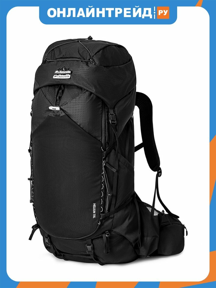 Рюкзак Naturehike CNK2450XB014 Helium 70 л черный L,6975641883883