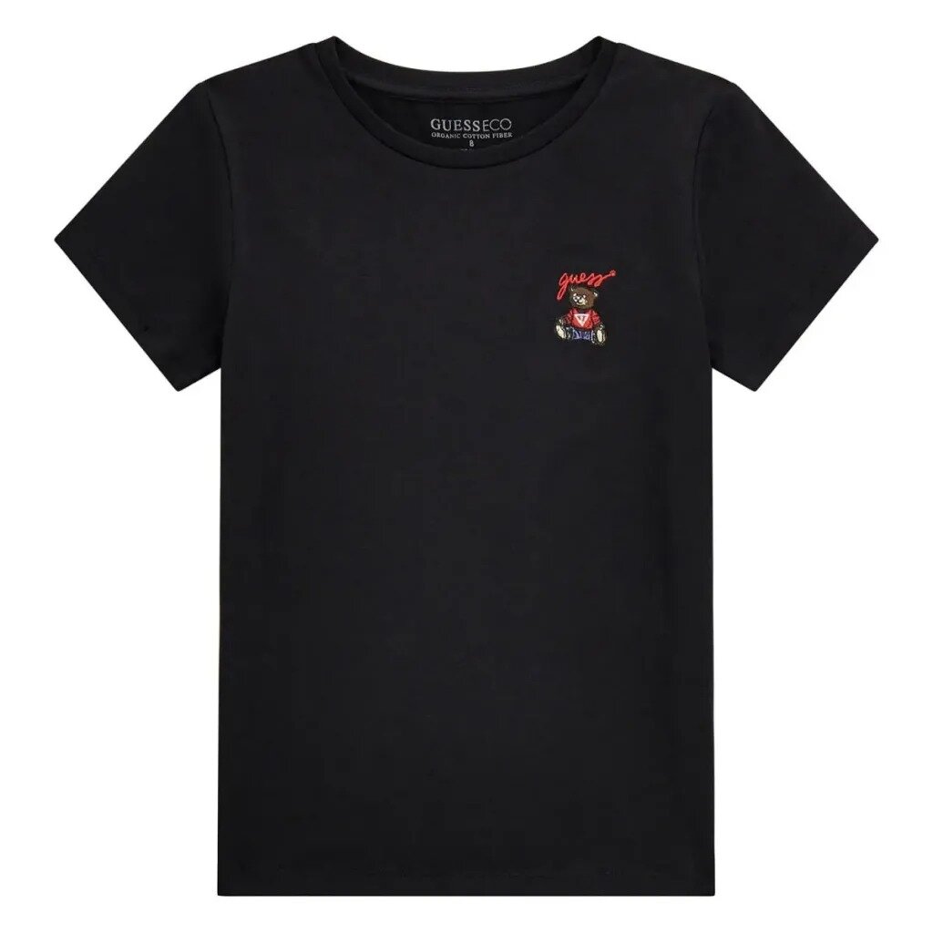 Футболка GUESS SS T-shirt, размер 14, черный — фото 1