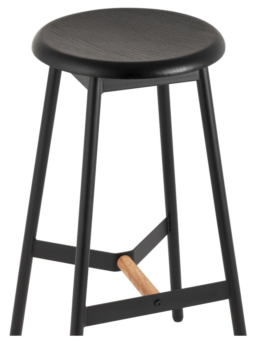 Стул барный Stool Group Knobb, черный — фото 1