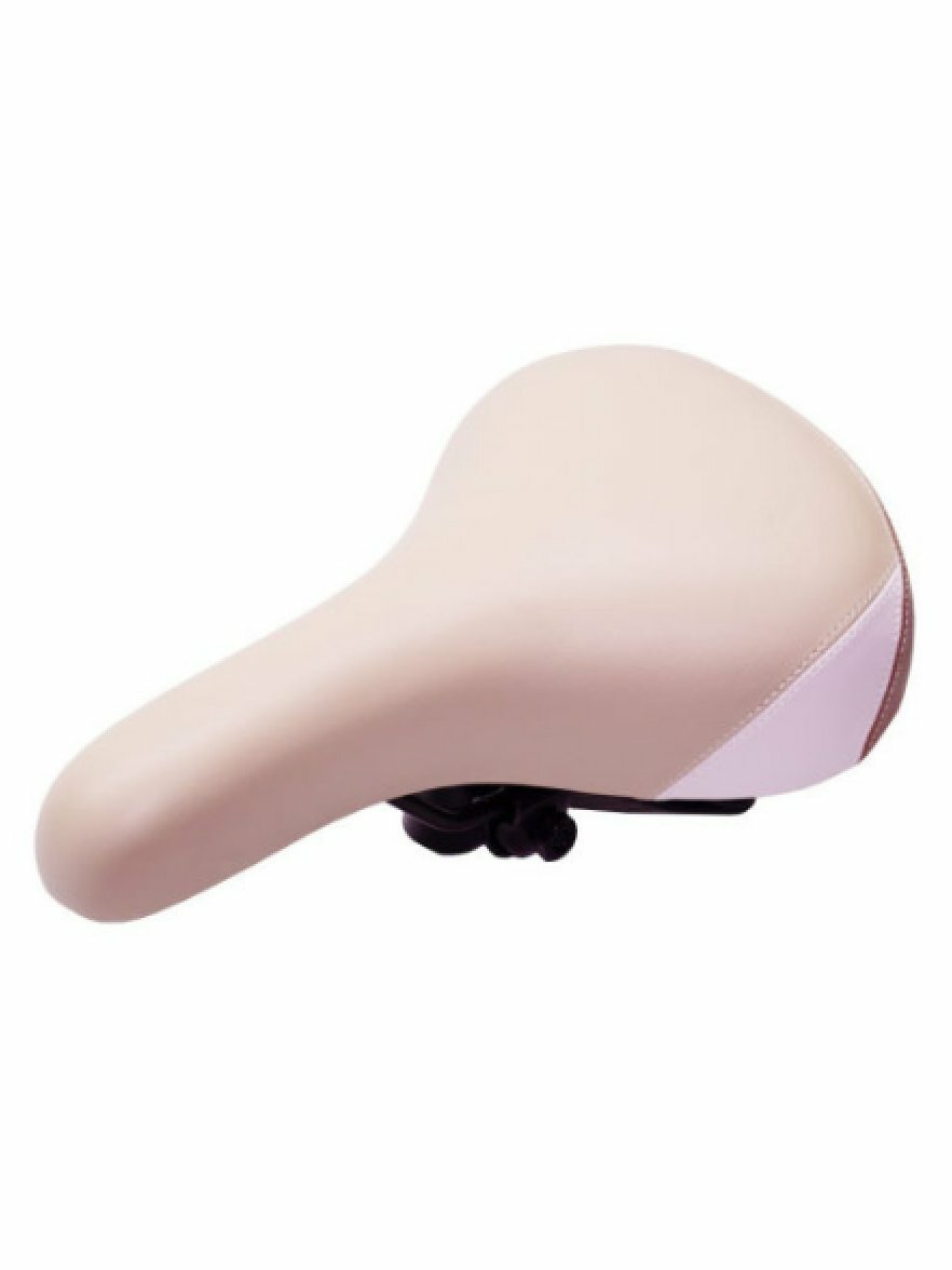 Седло велосипедное Joy Kie DS-2498 MTB 270х175 мм, 600 гр, комфорт, пружины, кремовый