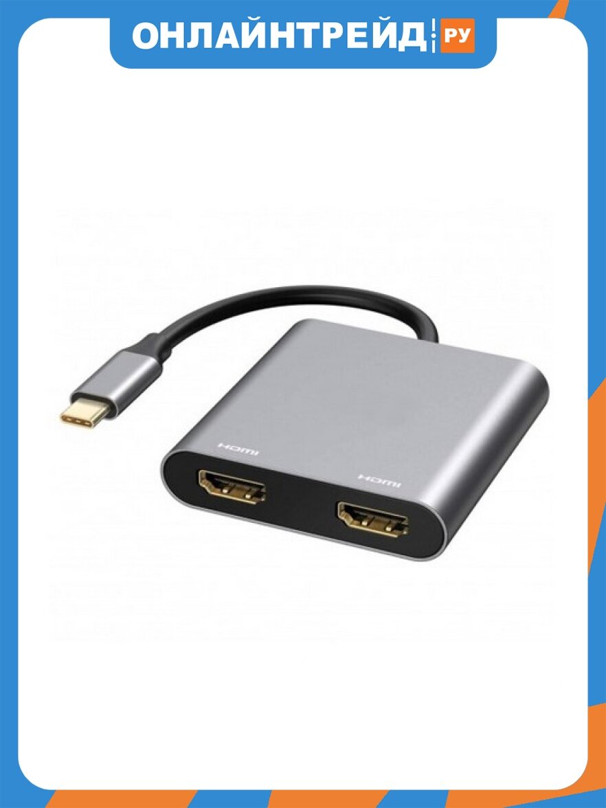 Адаптер USB Ks-is Type C M в HDMI x2 (KS-927)