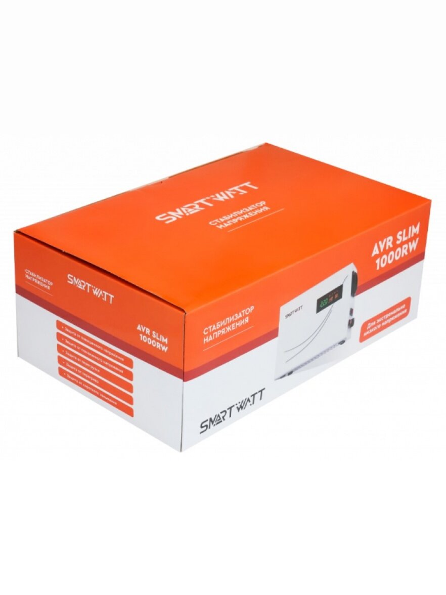 Настенный стабилизатор напряжения Smartwatt AVR SLIM 1000RW