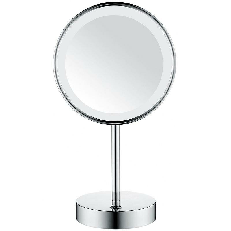 Косметическое зеркало Art Max AM-M-062-CR с подсветкой с увеличением Хром