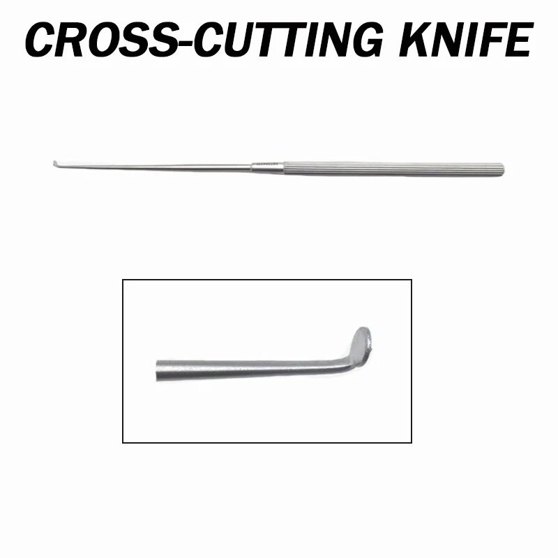 Медицинский набор инструментов для уха Белый, Cross-cutting knife