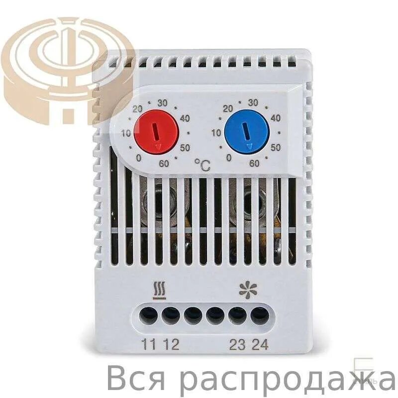 Терморегулятор, термостат до 2500Вт, белый матовый