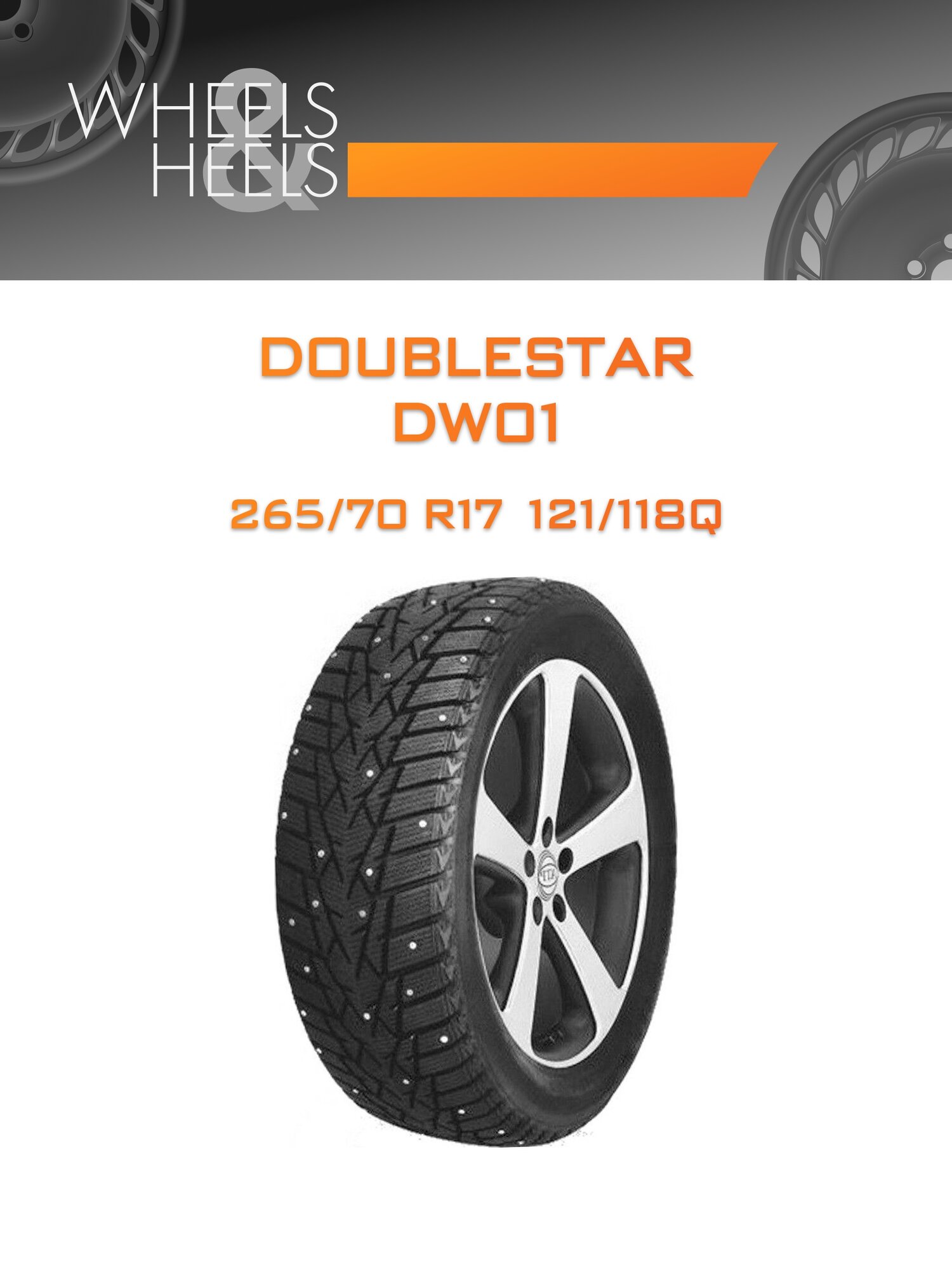 Шина автомобильная DoubleStar DW01 265/70 R17 121/118Q WINTER Ш, зимняя, универсальная