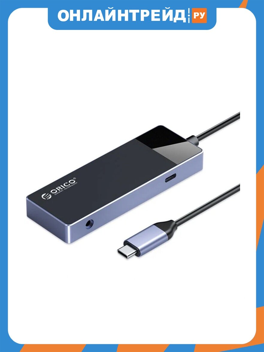 Разветвитель USB Orico DM-6P, черный/серый