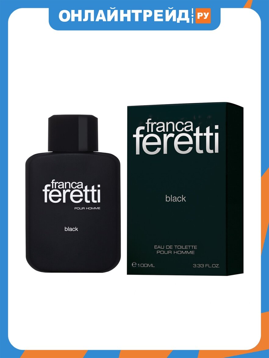 Мужская туалетная вода Brocard Elite Creations Franca feretti black, 100 мл