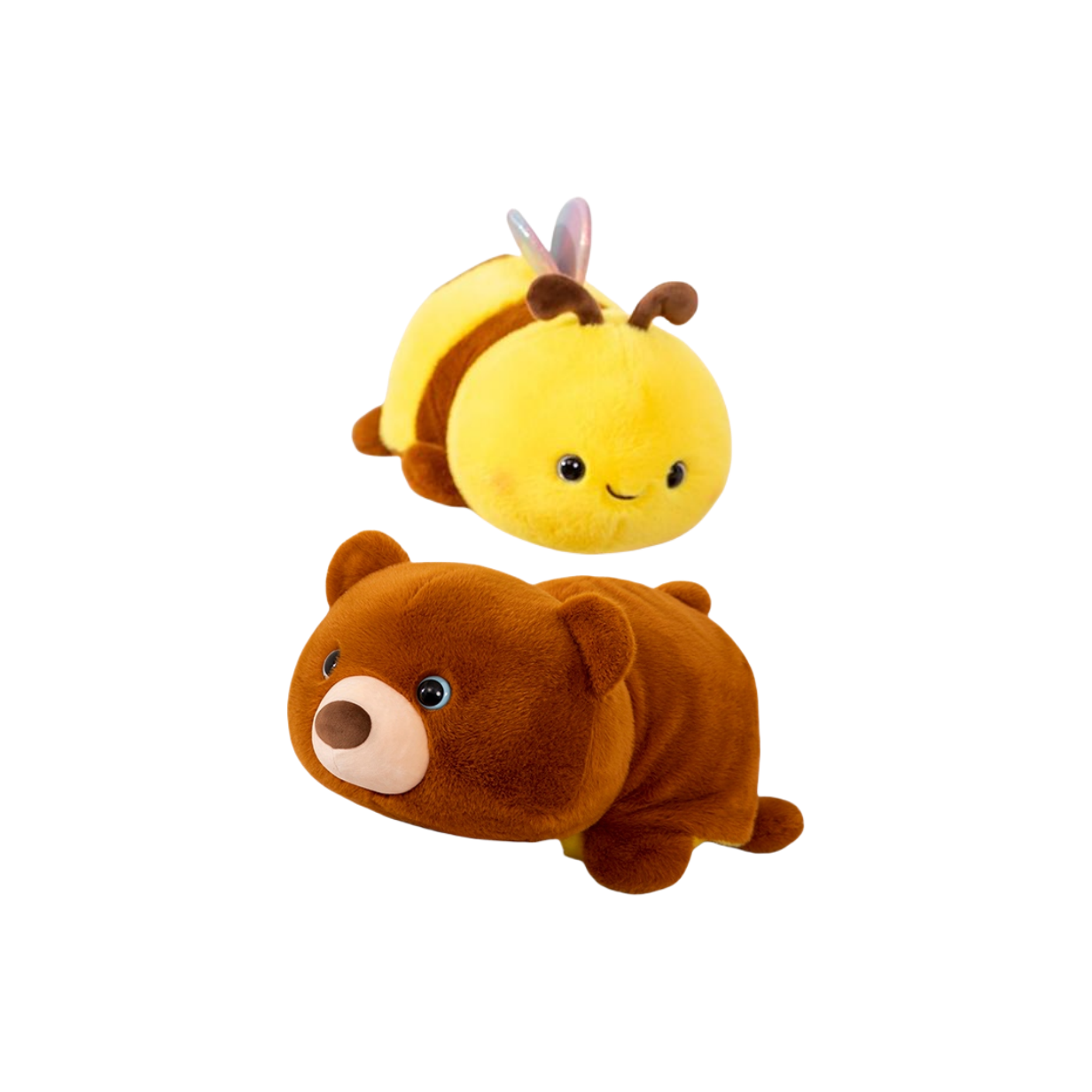 Плюшевая кукла унисекс Little Cucu Flip Rotation Transformation Collection, Bee Flip Rotation Bear (2b), 45CM EU