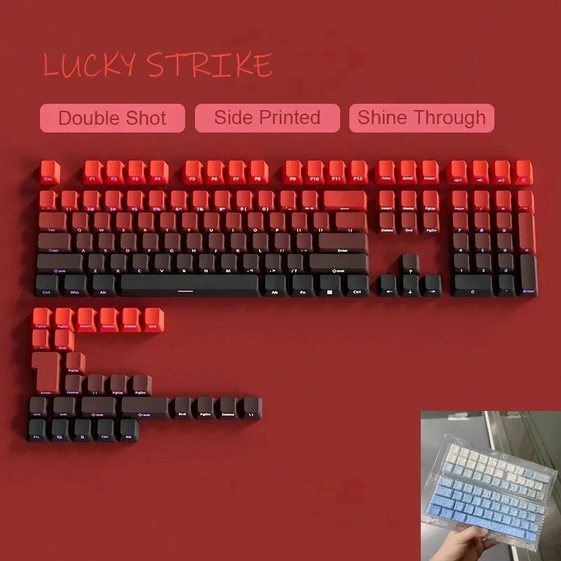 Кейкапы Lucky Red Double Shot 75% для клавиатуры