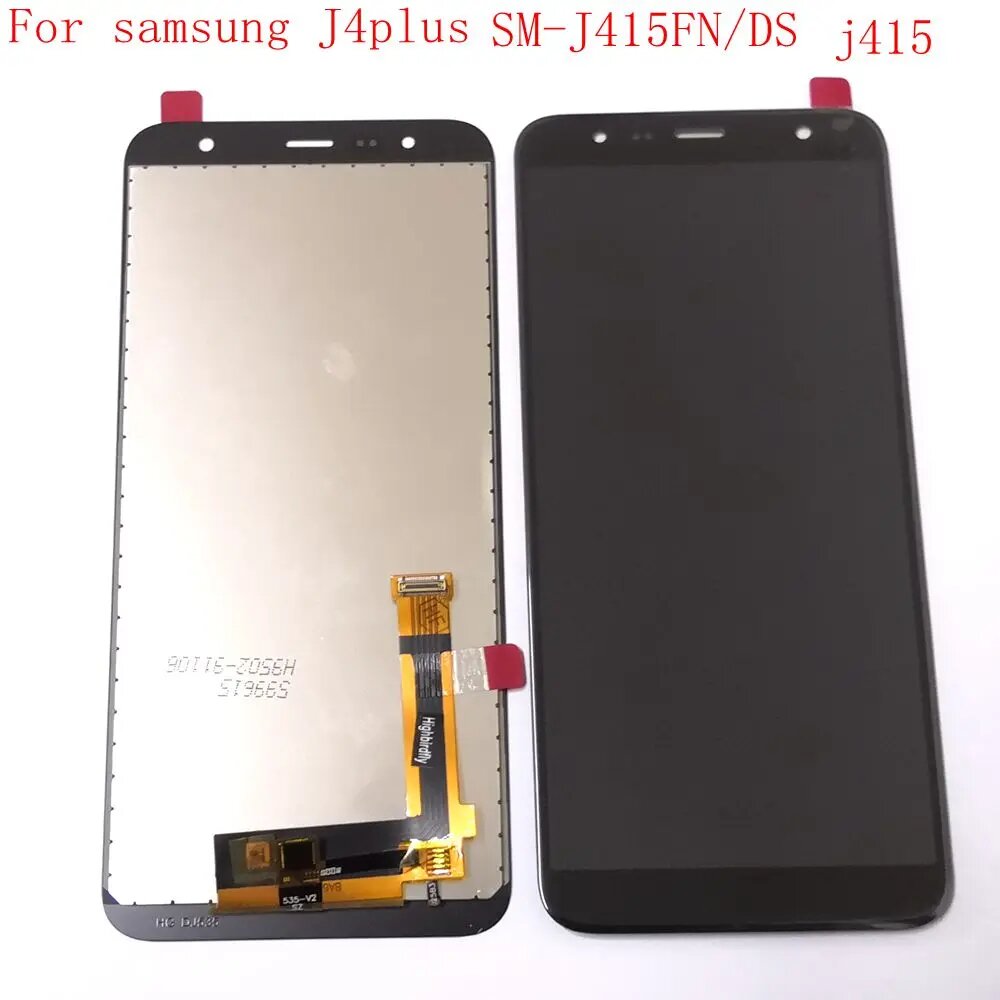 6,0-дюймовый ЖК-экран с сенсорным стеклом и дигитайзером для Samsung J4+ J4 plus, полный комплект SM-J415G/DS j415 SM-J415F/DS