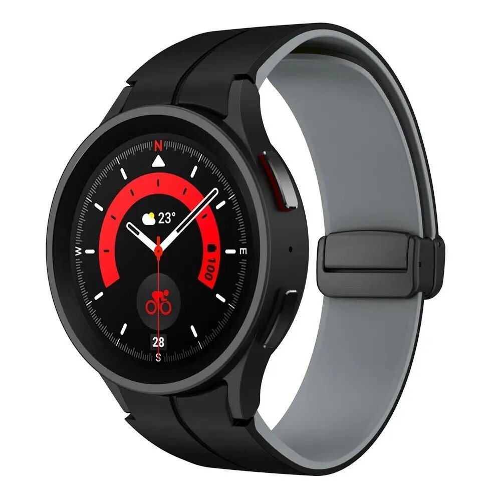 Силиконовый ремешок с магнитной застежкой для Samsung Galaxy Watch 6 Watch 4 5 Pro 40mm 45ММ