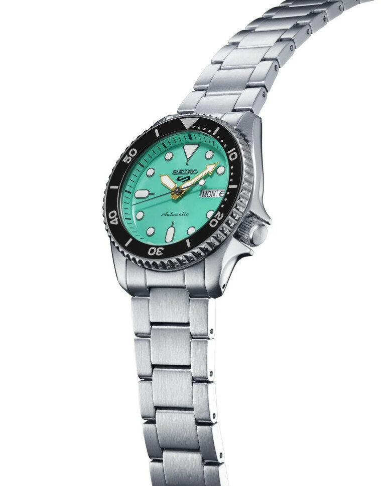 Наручные часы SEIKO 5 Sports, черный, серебряный, зеленый — фото 1