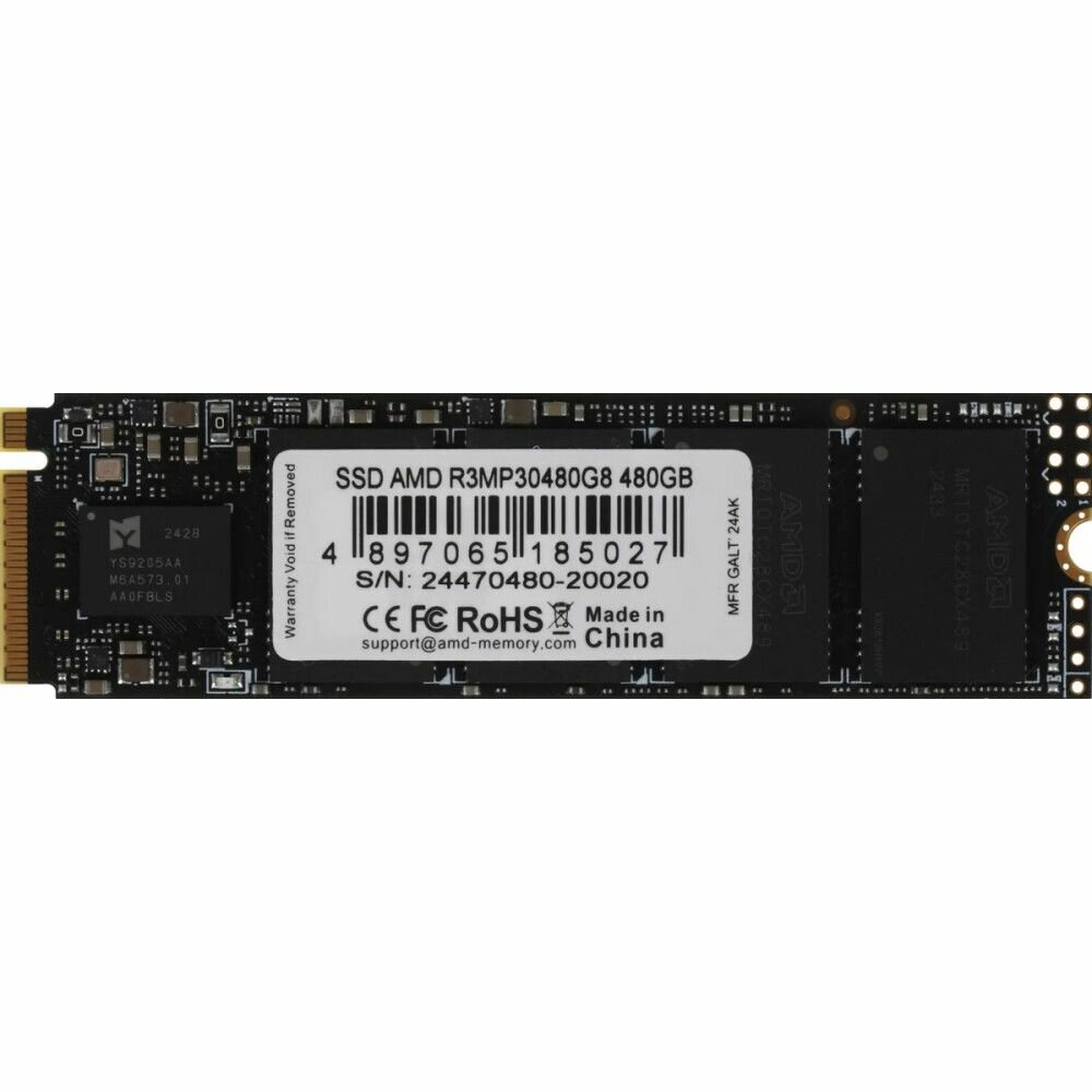 SSD-накопитель AMD R3MP30480G8 480 ГБ M.2 PCI-E 3.0