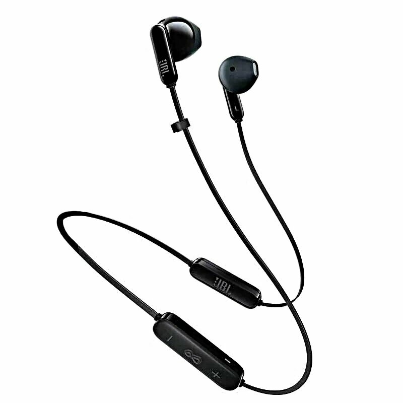 JBL TUNE235BT Беспроводные наушники с шейным ремешком, 30 часов автономности, черные, вкладышные для спорта и