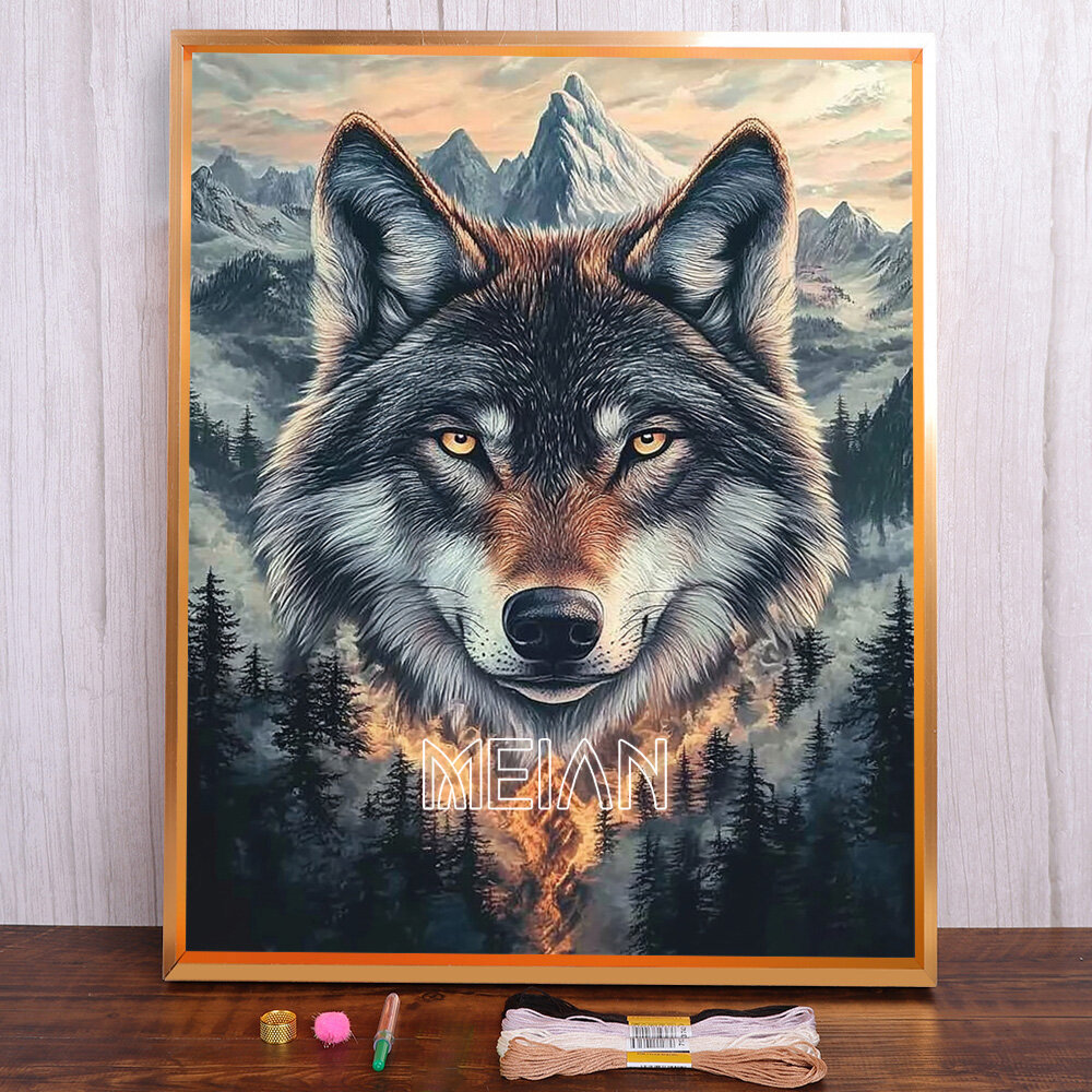 MEIAN Набор для вышивания,30x40CM,11CT,40 цветов