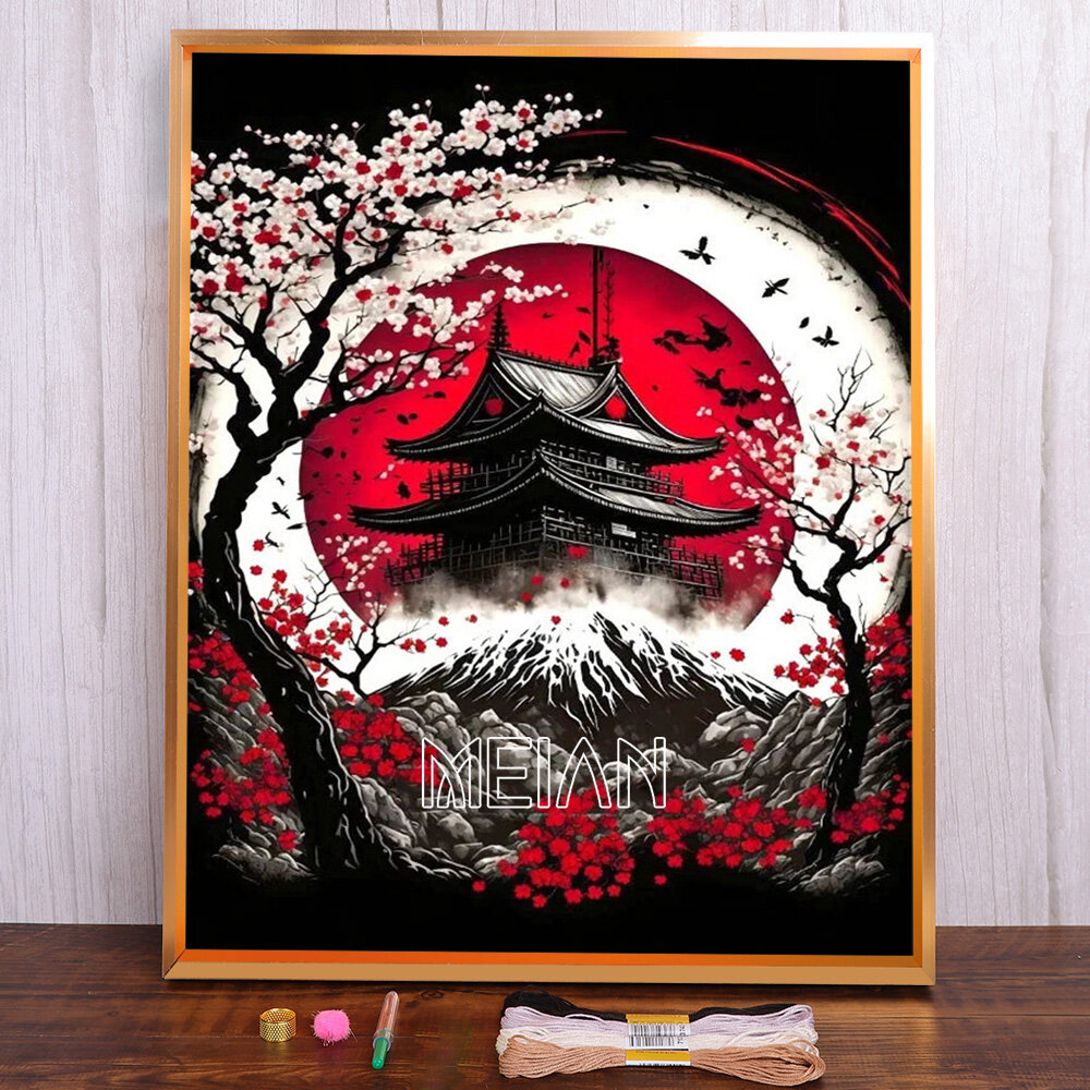 MEIAN Набор для вышивания,30x40CM,11CT,40 цветов