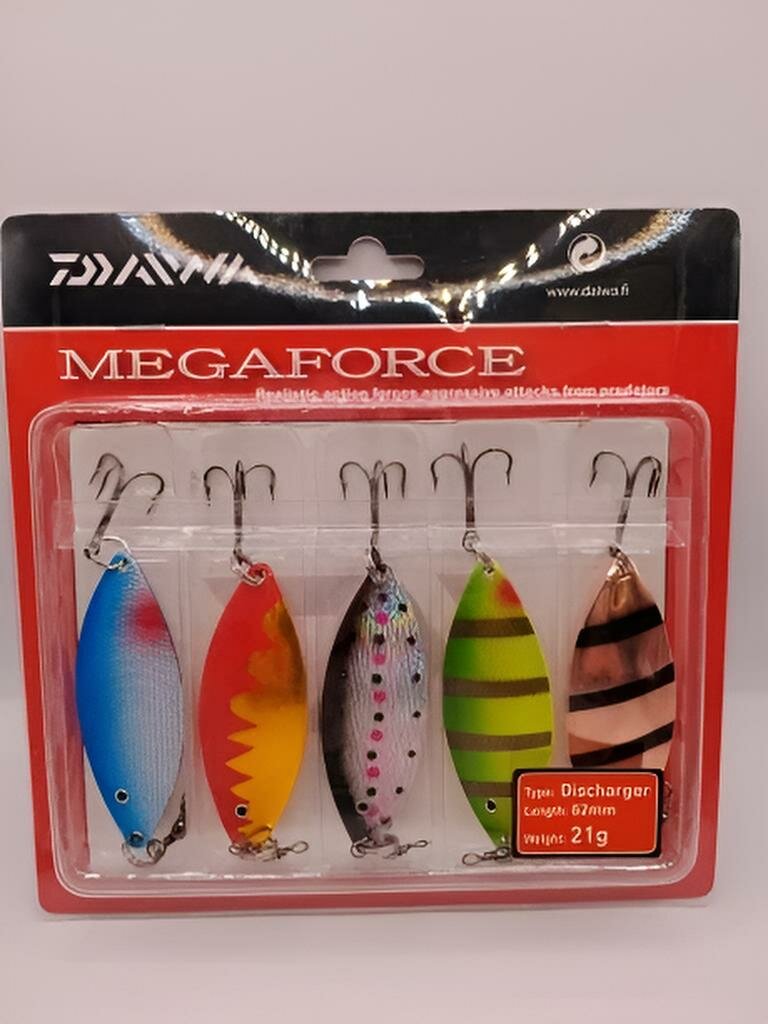 Набор блесен Daiwa Megaforce DISCHARGER 82мм 21г, 5шт в наборе