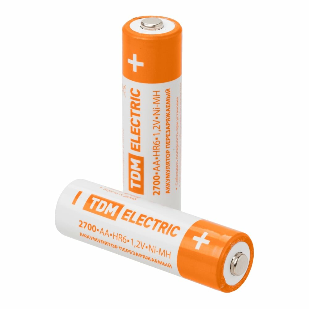 Аккумулятор TDM ELECTRIC AA-2700 mAh Ni-MH BP-2 SQ1702-0072