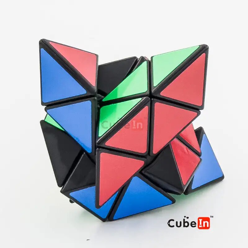 Пирамидка Zepuzzles 3x3 с наклейками 4 цветов