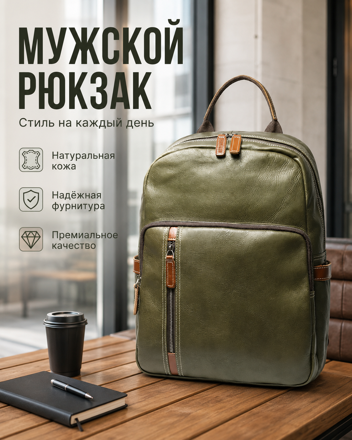 Рюкзак，Рюкзак дорожный рюкзак, кожа, первый слой из воловьей кожи
