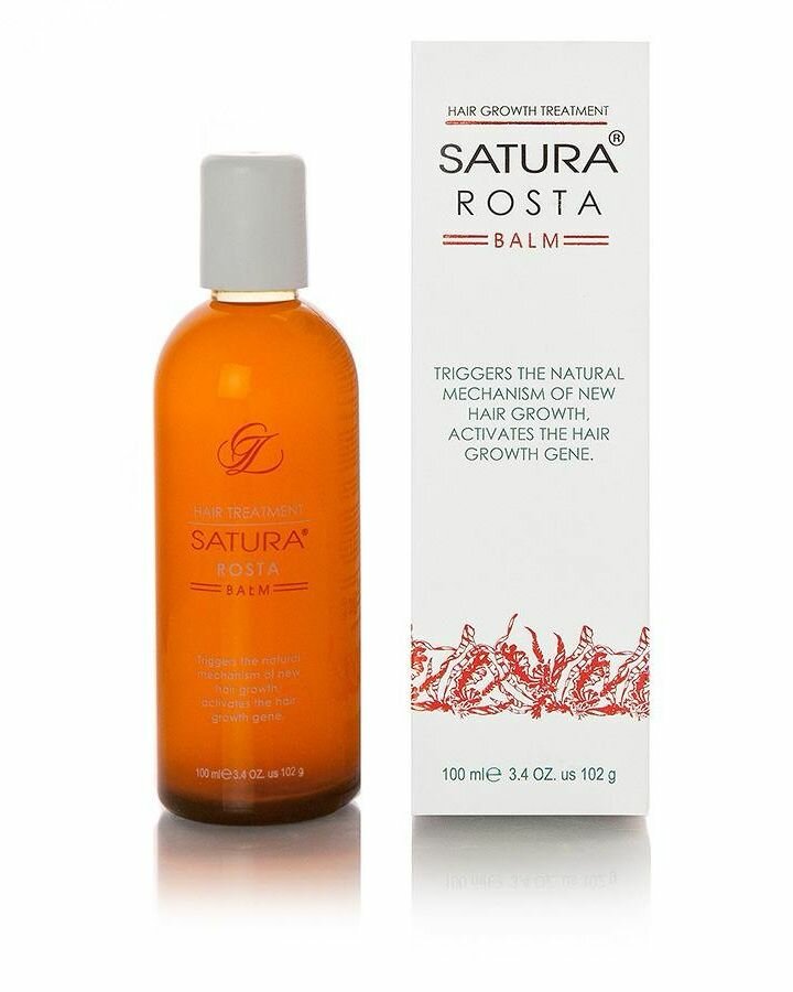 SATURA SATURA ROSTA BALM Бальзам для стимуляции роста волос при андрогенетическом облысении, диффузном и гнездном облысении 100 мл.