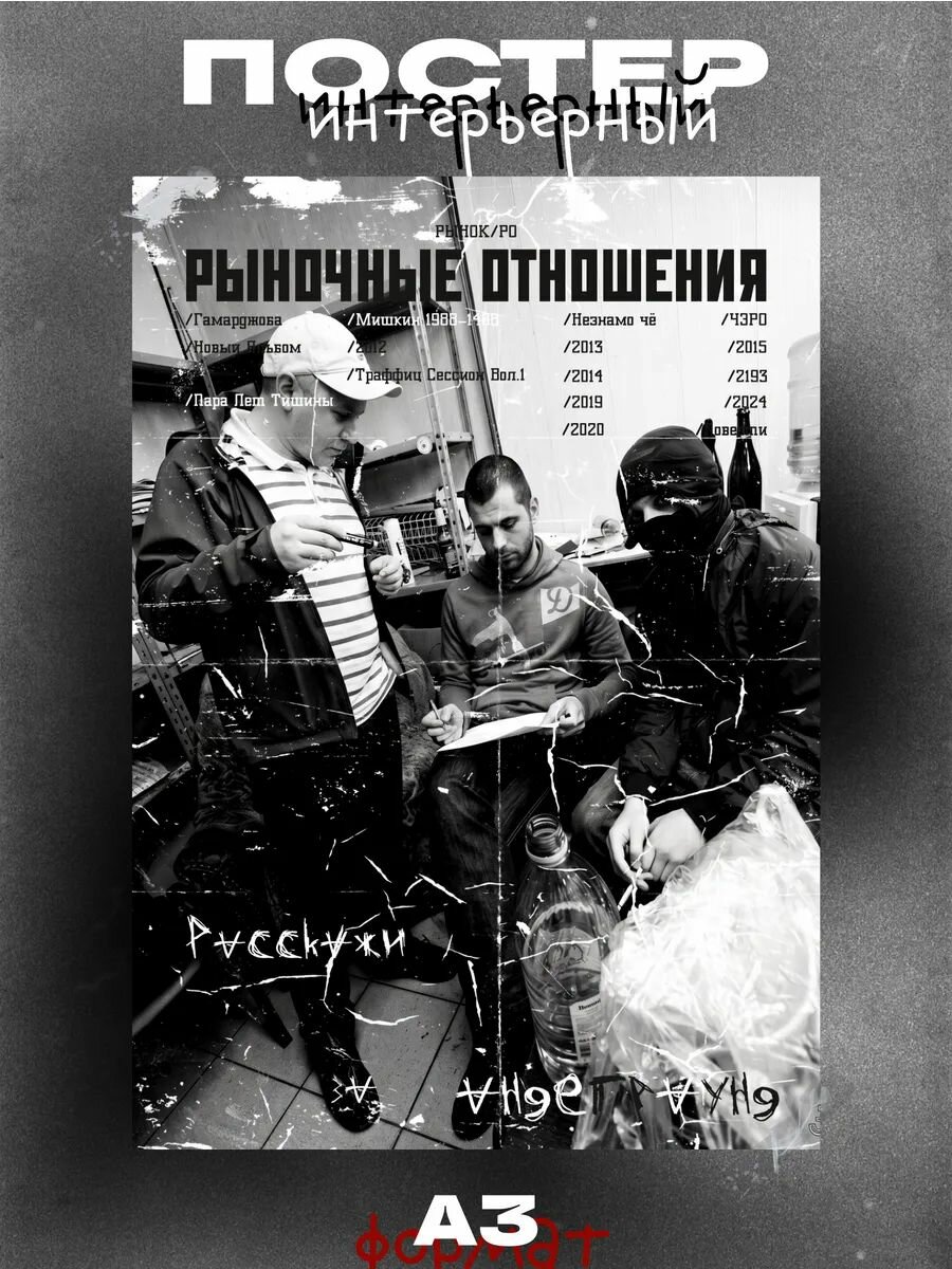 Постеры на стену интерьерные Рыночные Отношения