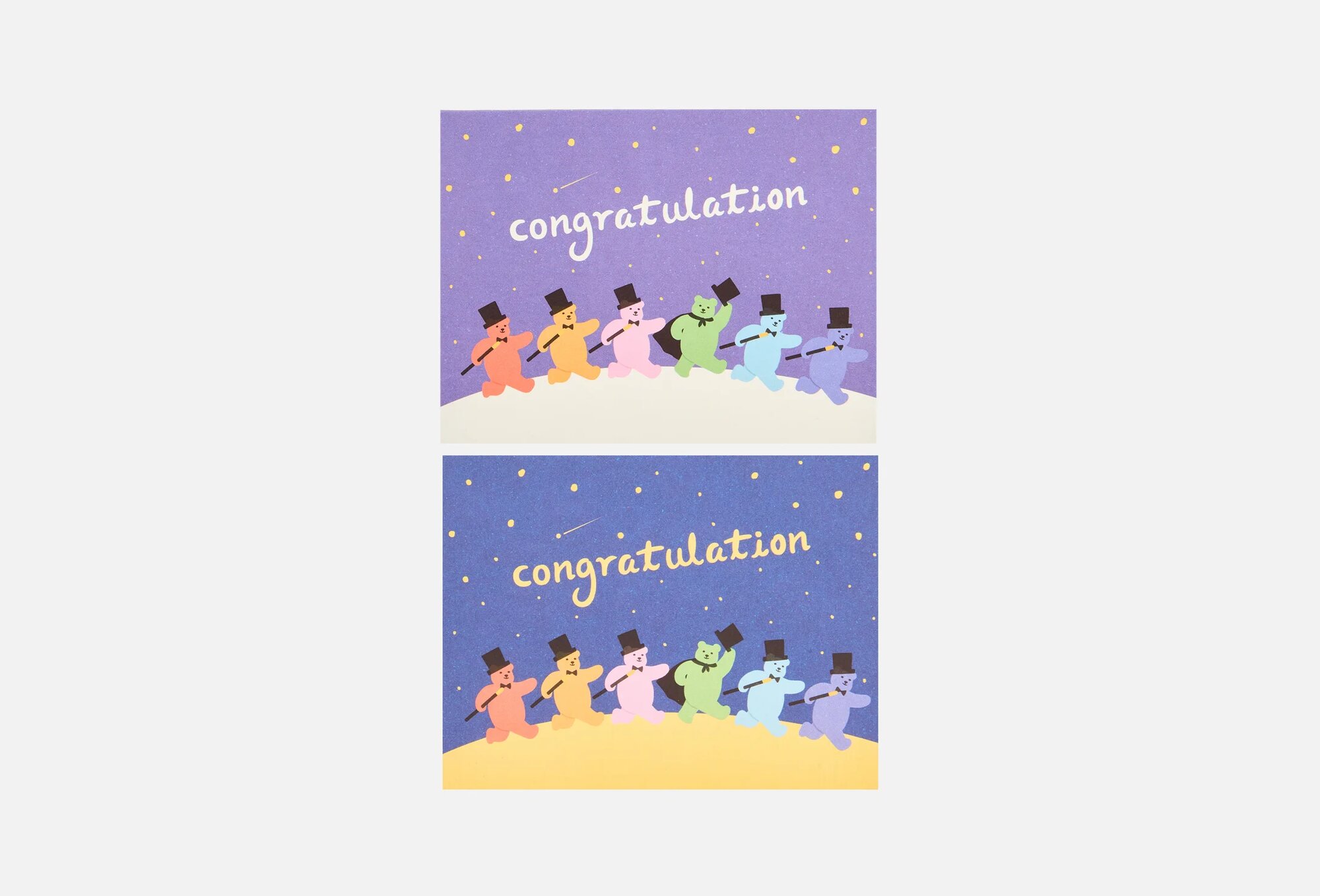 Dailylike Jelly bear 02 Congratulation Складная открытка 2шт