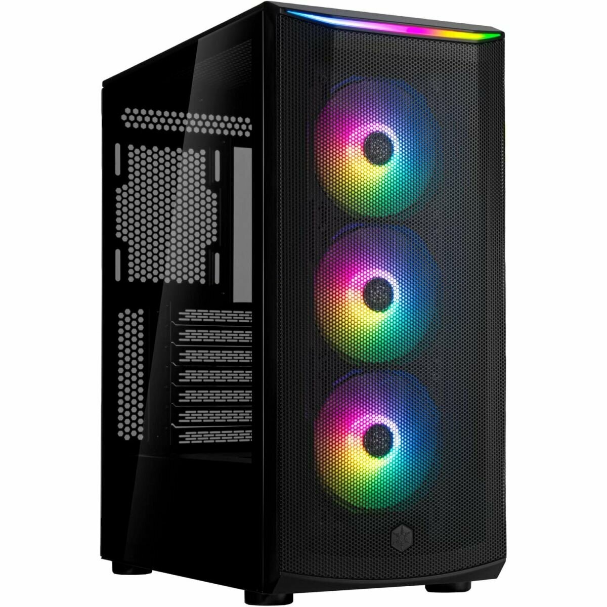 Корпус компьютерный Silverstone G41FA512ZBG0020 Mini Tower чёрный