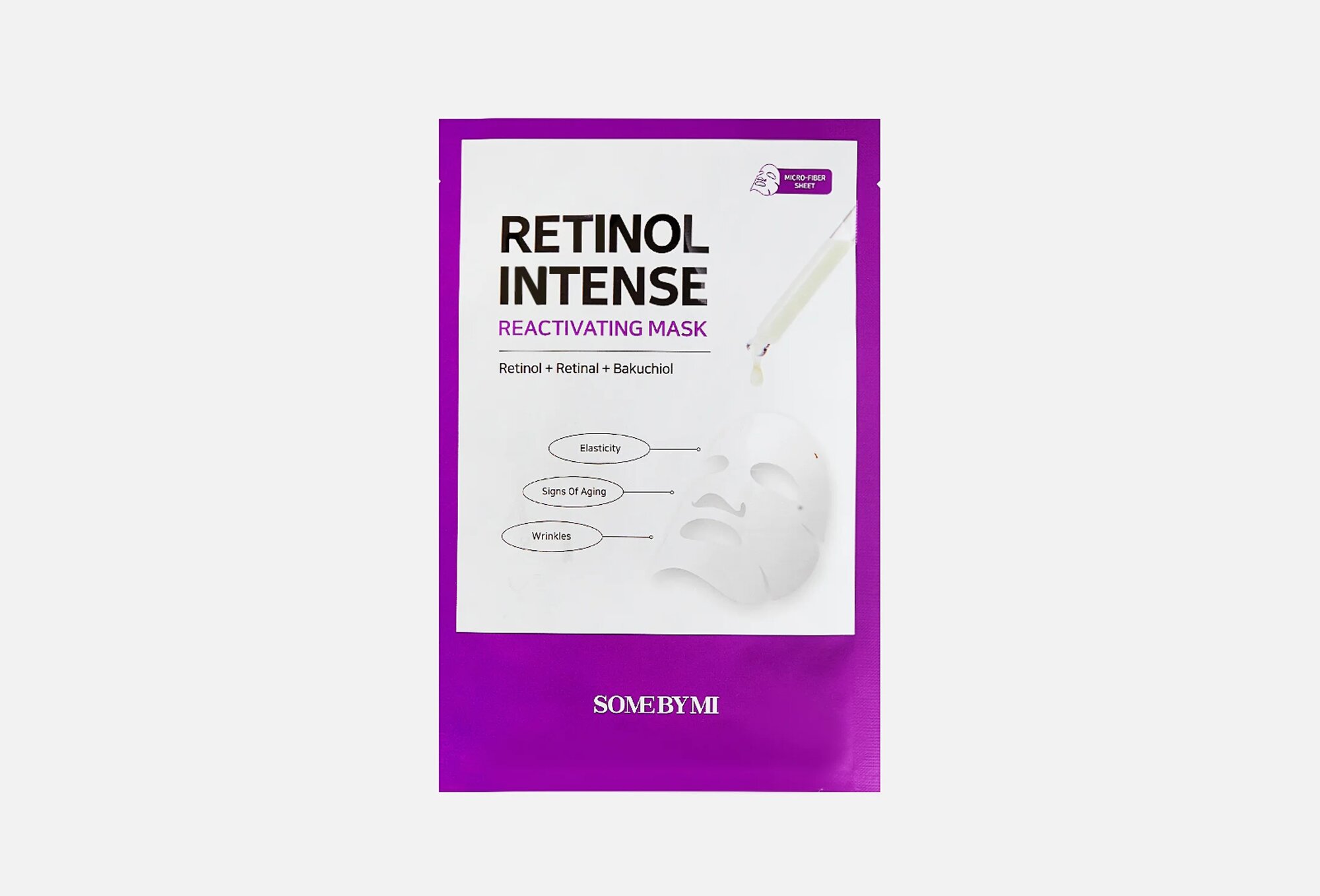 SOME BY MI RETINOL INTENSE REACTIVATING MASK тканевая маска для лица 1шт