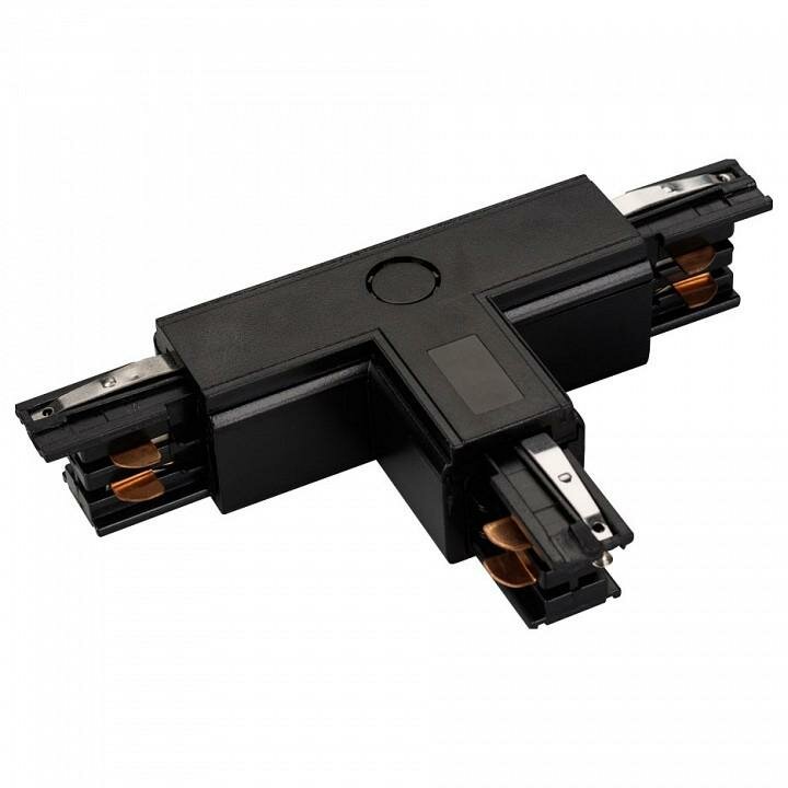 Соединитель с токопроводом T-образный для треков Arlight LGD-4TR 026148 цвет арматуры Черный