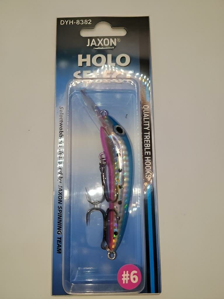 Воблер-минноу Jaxon Holo Select FEROX, 11гр, 80мм, плавающий, заглубление 0.8-3.0м