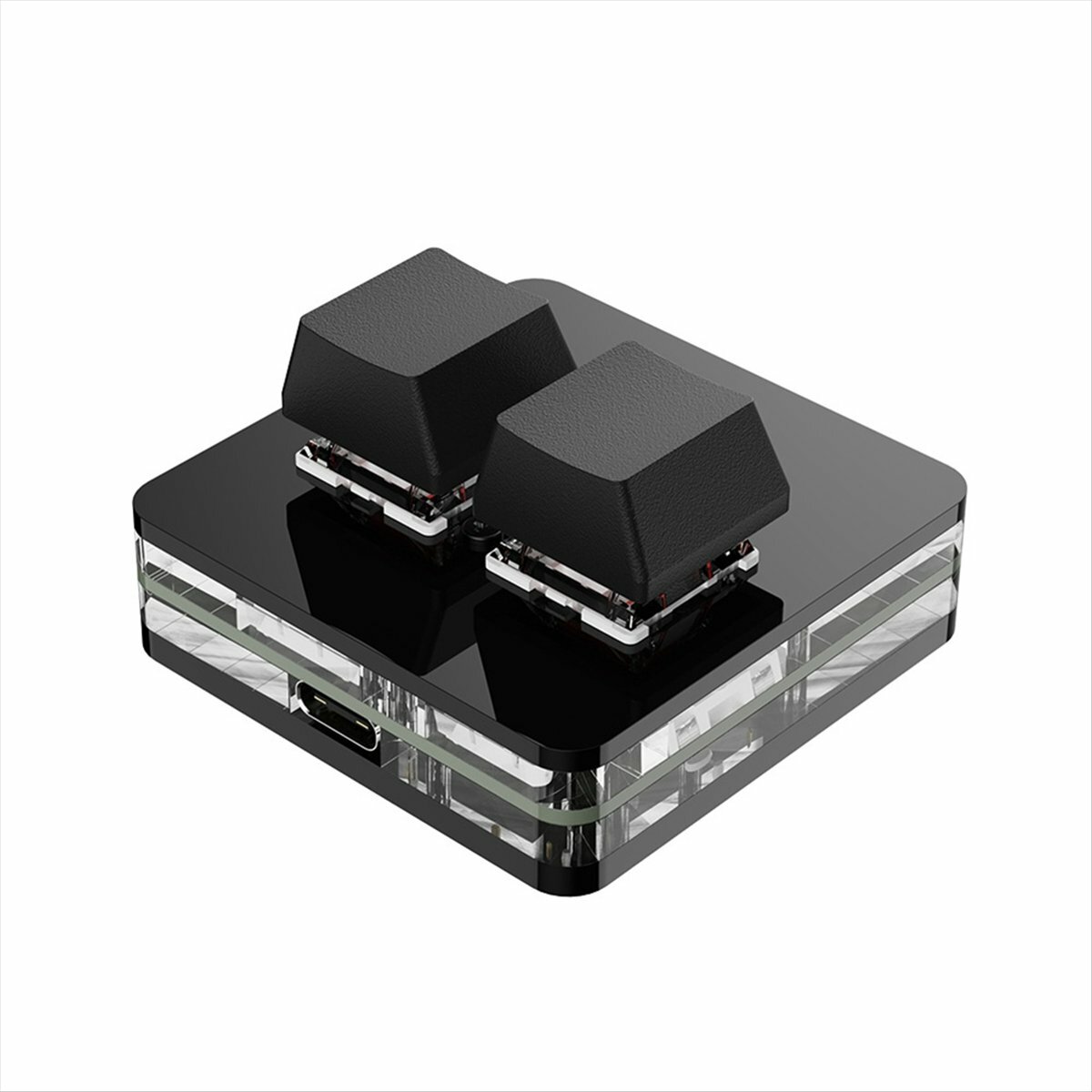 Мини-клавиатура с 2 клавишами RGB Macro OSU для игровой работы, белый A